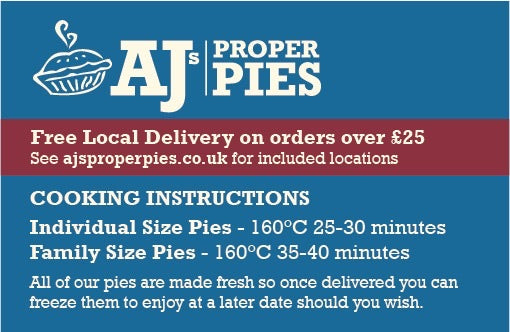 AJ's Chicken Chorizo Pie – AJ's Proper Pies